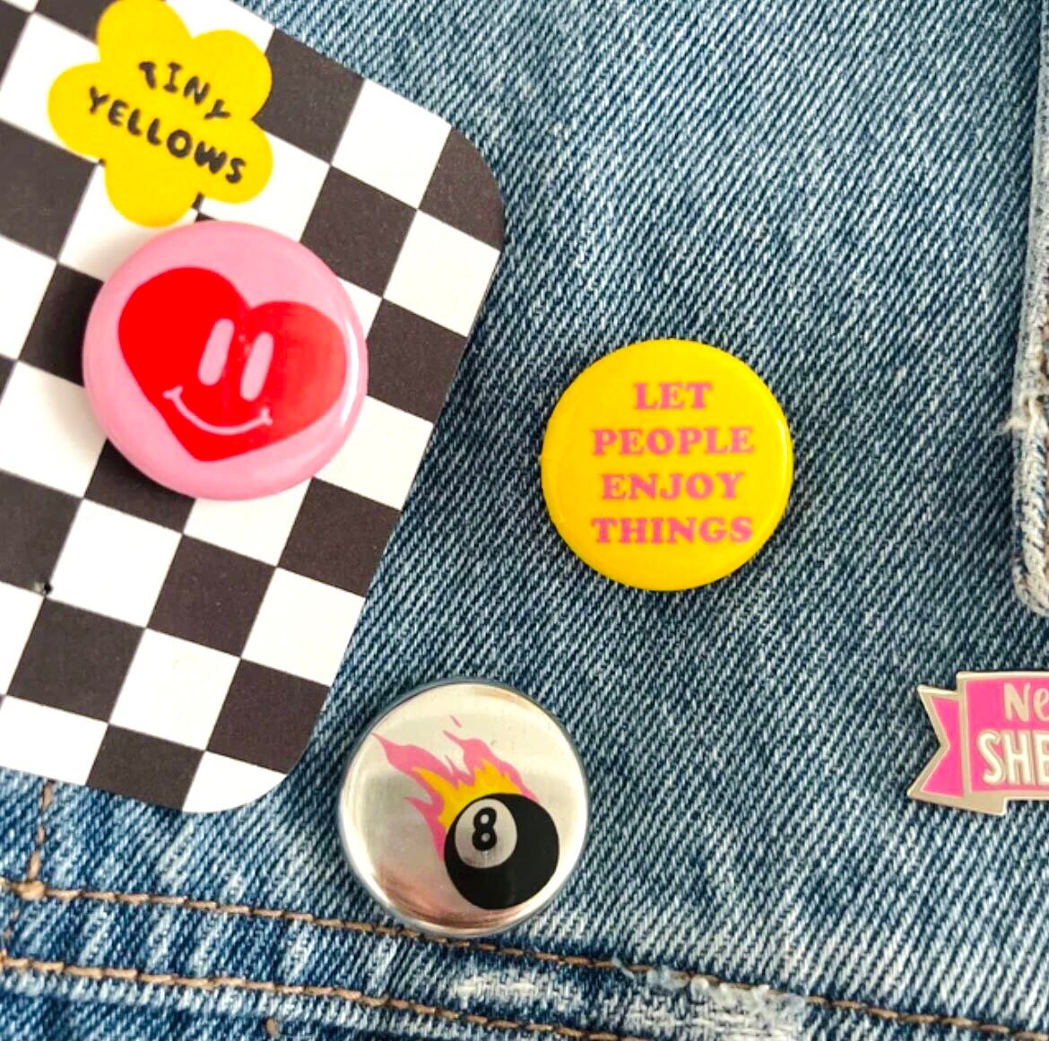 Tiny Button Pack V1 Cute Pins Cartoon Button Pin - Etsy