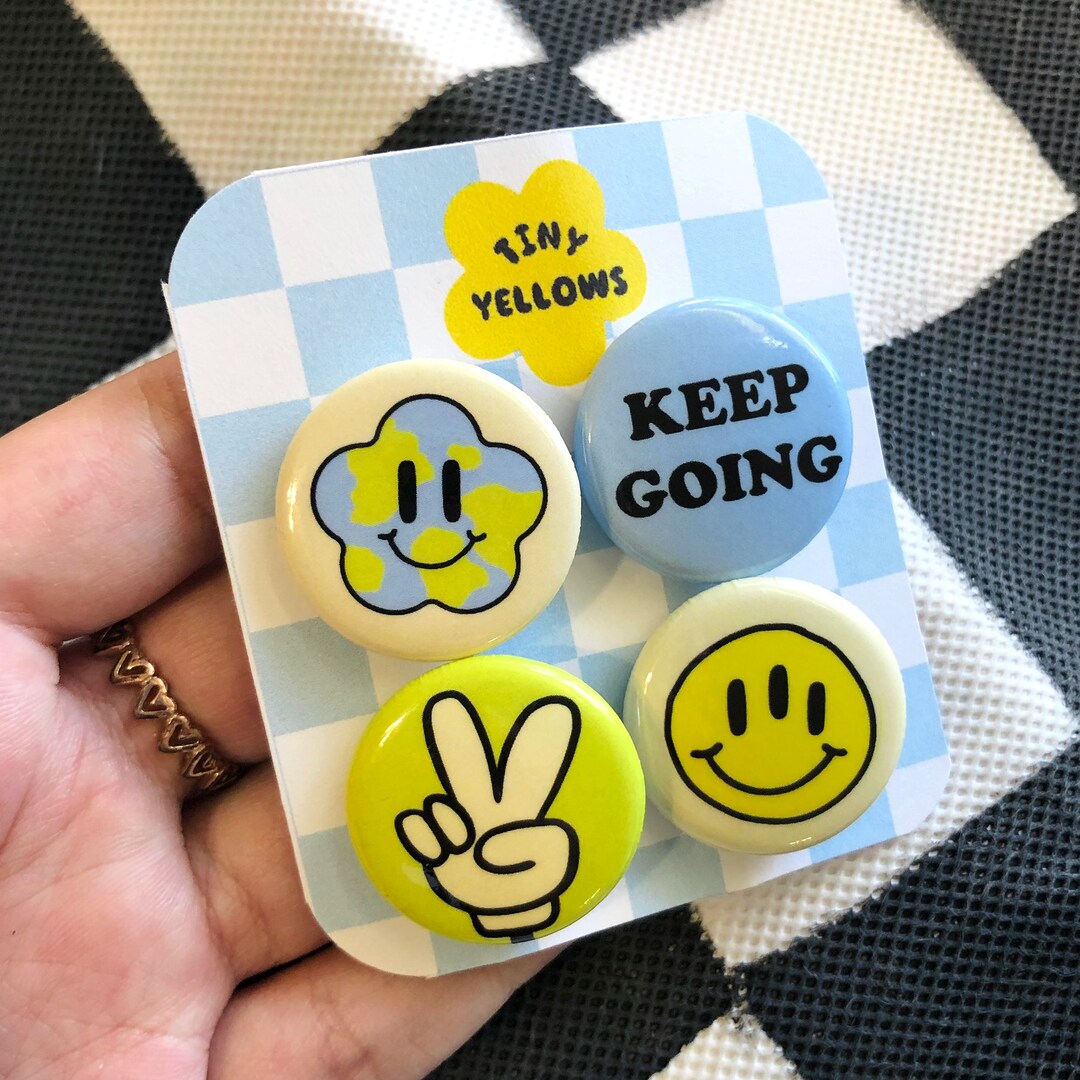 Tiny Button Pack V2 Cute Pins Cartoon Button Pin - Etsy