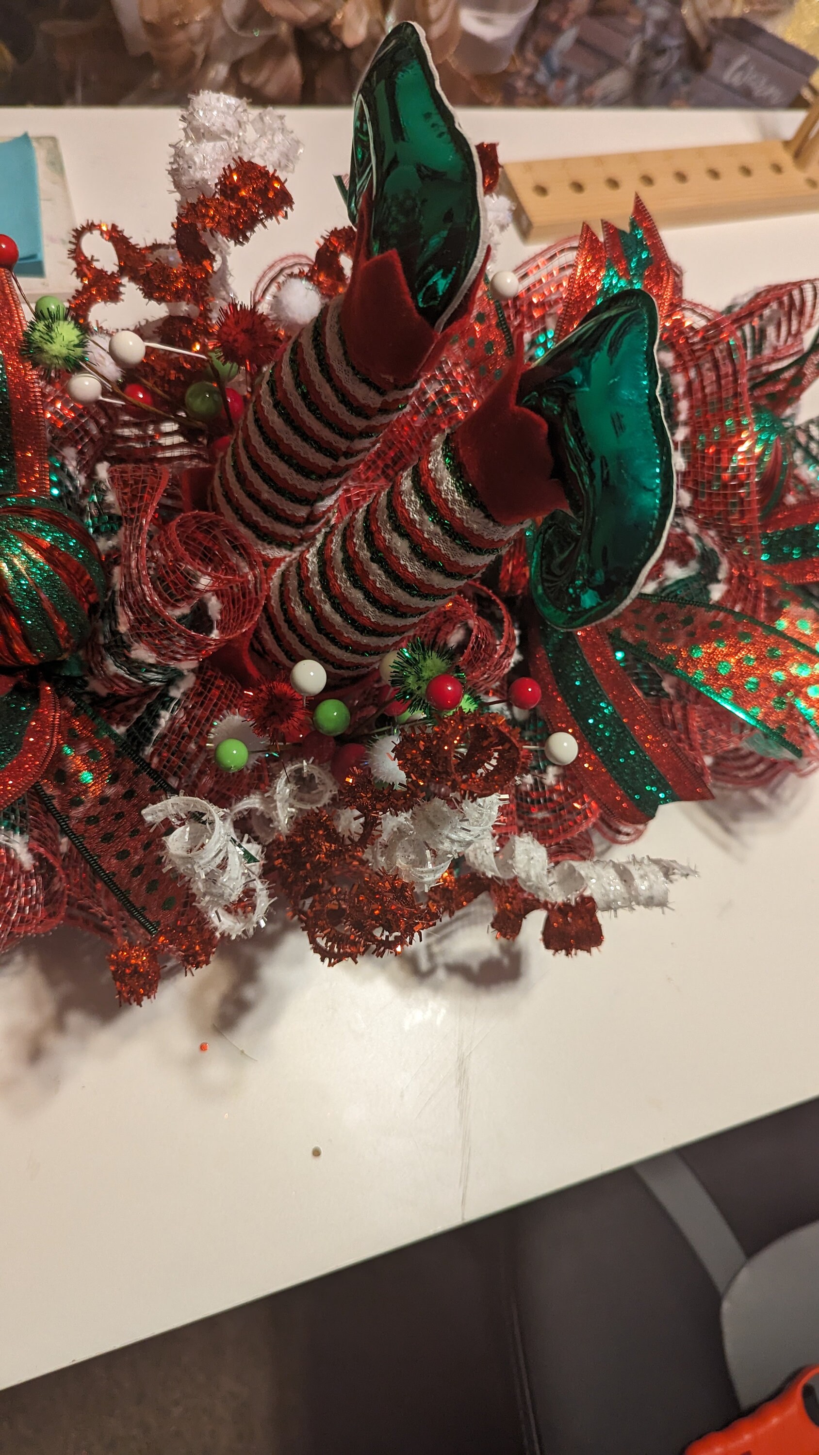 Elf Table Swag Centerpiece paint Stick Swag - Etsy