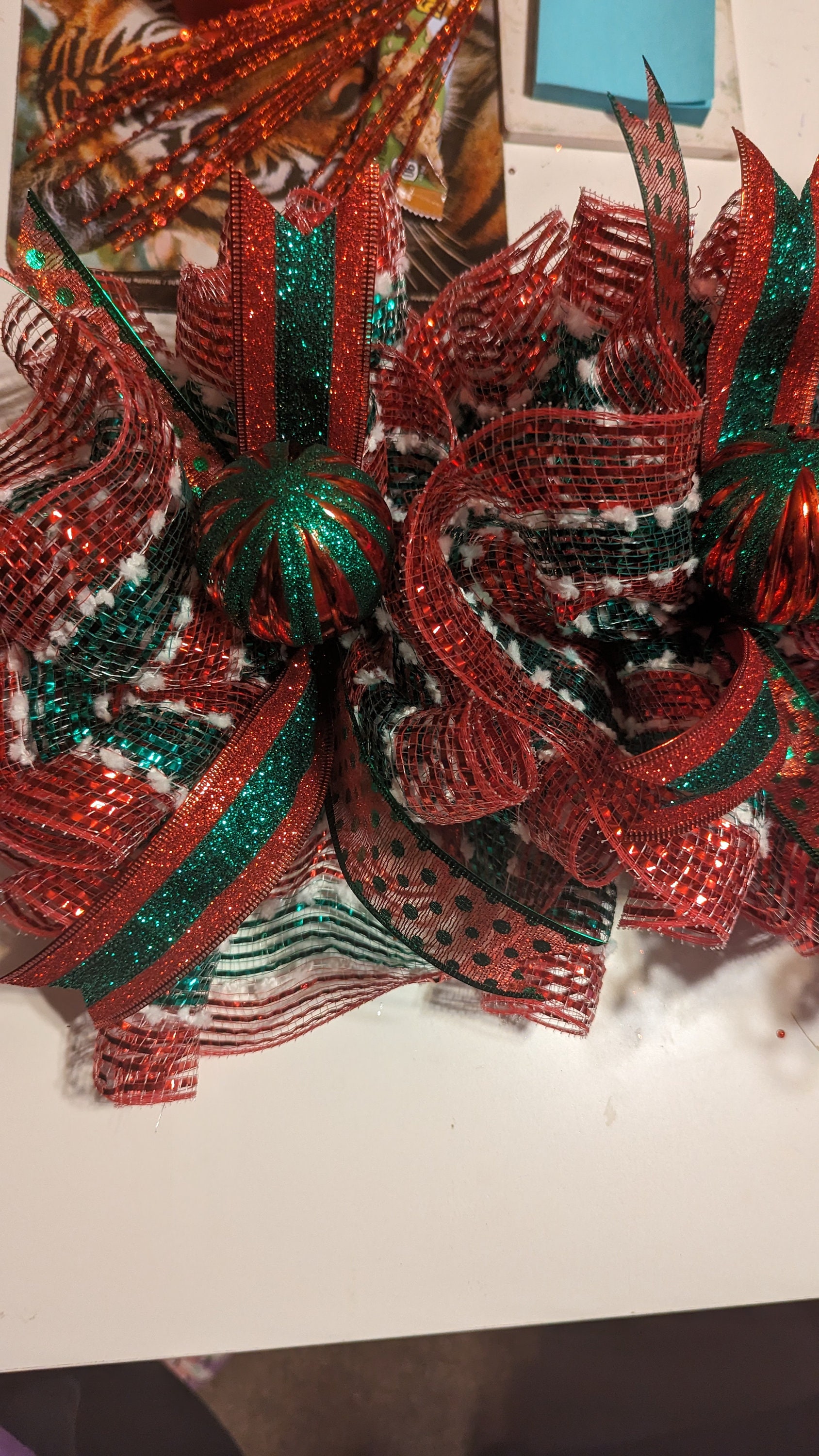 Elf Table Swag Centerpiece paint Stick Swag - Etsy