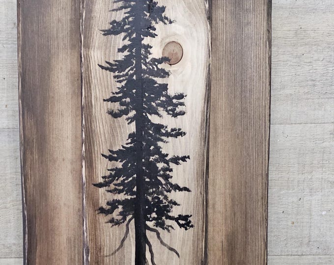 Vancouver Island Canada Handmade Wood Tree Wall Art Decor on Reclaimed ...
