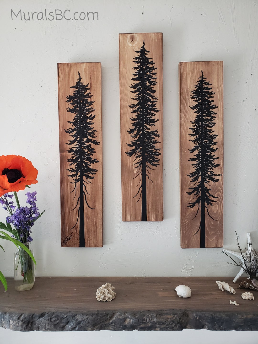 Wood Wall Art Trees Set of 3 (custom Made to Order) - Etsy Canada