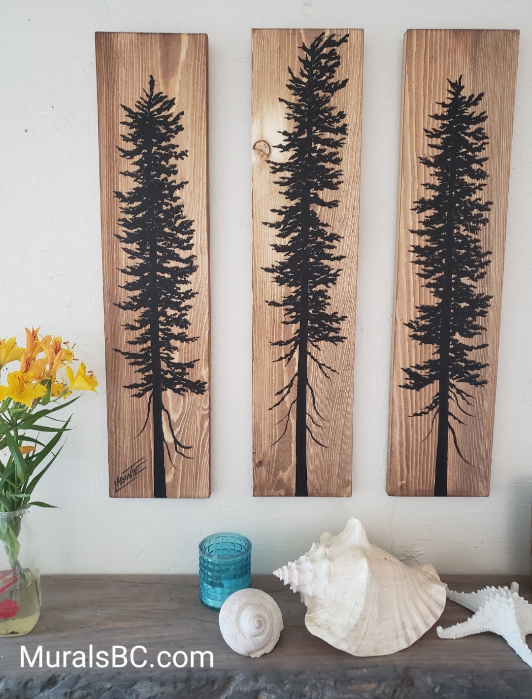 Wood Wall Art Gift Decor Set of 3 custom Made to Order - Etsy Canada
