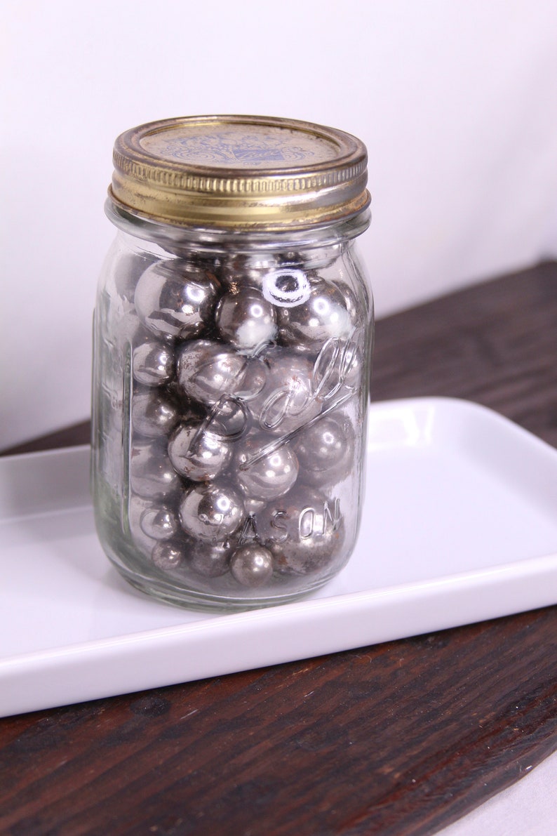 Vintage Steel Marbles in 1960 Ball Mason Jar Steely Marbles - Etsy