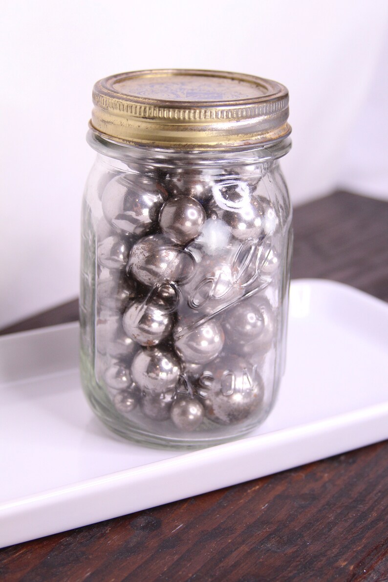 Vintage Steel Marbles in 1960 Ball Mason Jar Steely Marbles - Etsy
