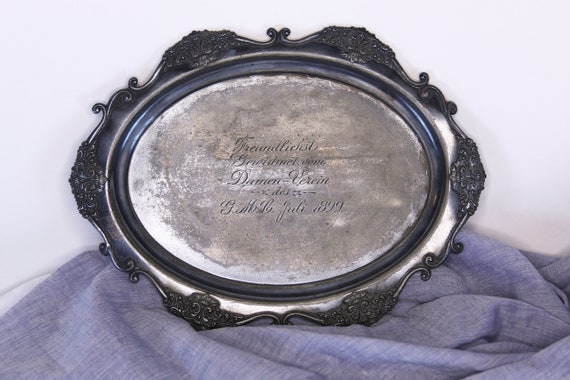 1899 Simpson Hall Miller & Co. Silver-plate Tray Made in - Etsy