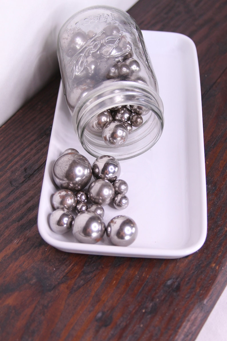Vintage Steel Marbles in 1960 Ball Mason Jar Steely Marbles - Etsy