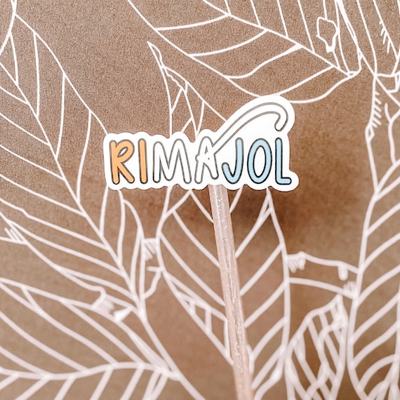 Rimajol Sticker Marshallese Decal Orange Blue White - Etsy
