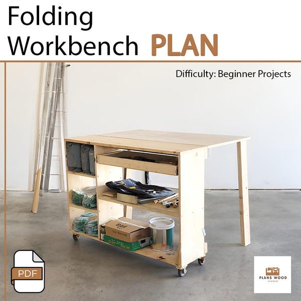 Folding Workbench Plans - Etsy
