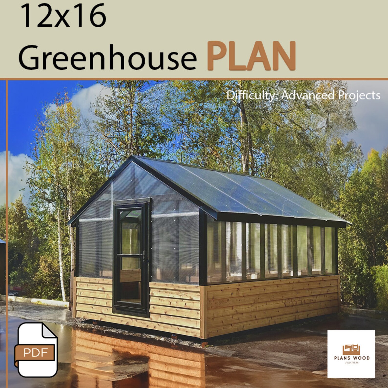 12x16 Greenhouse With Twinwall Glazing: DIY Woodworking Plan digital ...