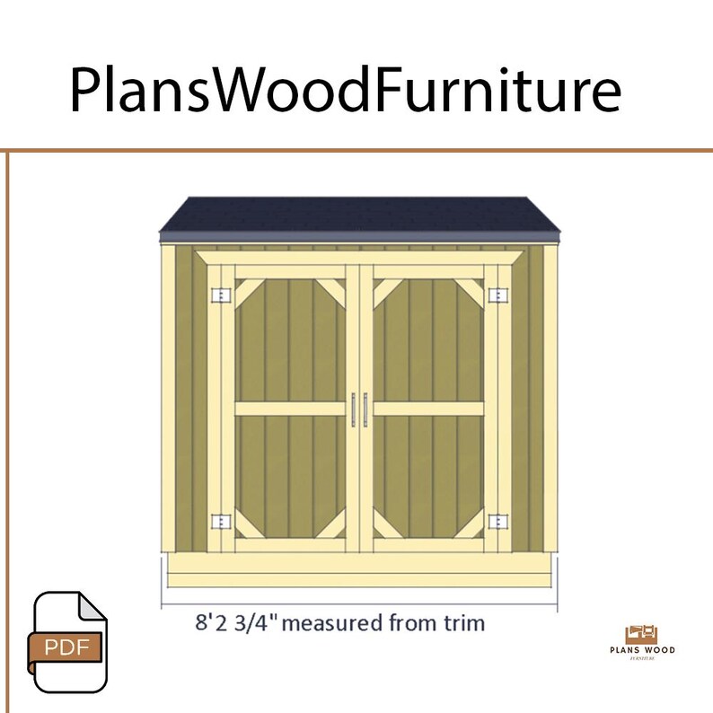 4x8 Lean-to Shed Plans Step-by-step PDF Download - Etsy