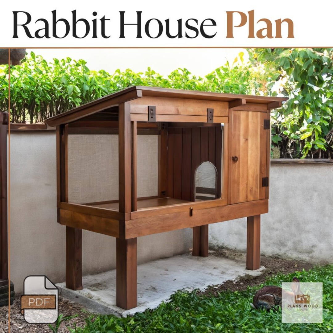 DIY Rabbit Hutch Plans Build Your Own Rabbit Hutch Digital Download - Etsy