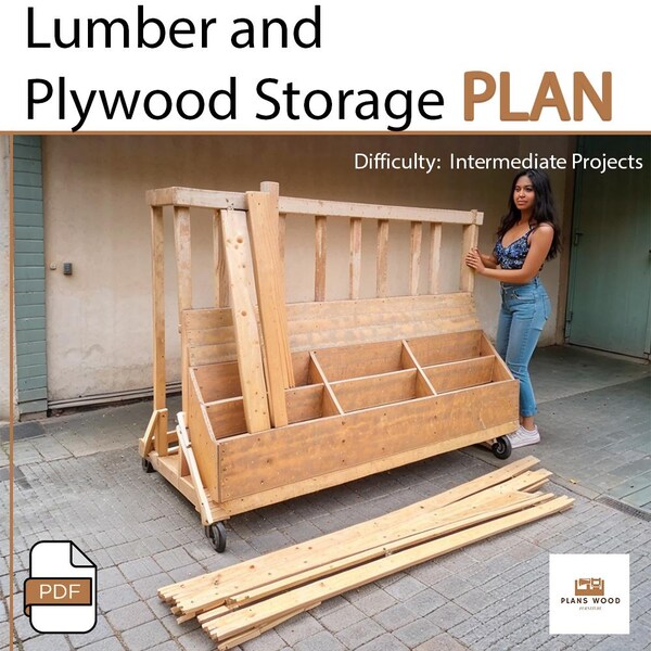 Lumber Storage Cart - Etsy