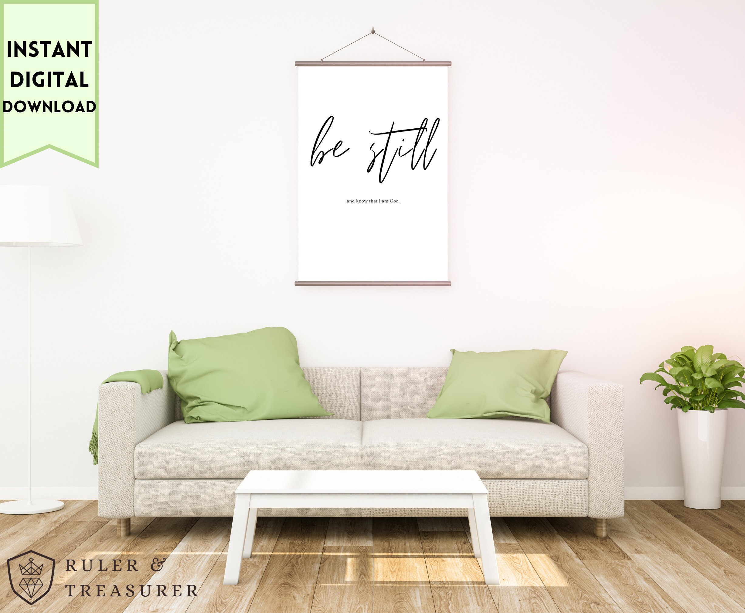 Be Still and Know That I Am God Quote Printable Poster - Etsy
