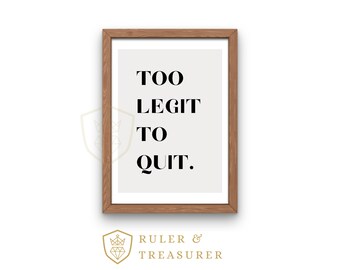 Hot Rod Too Legit to Quit - Etsy Australia