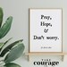 St. Padre Pio Quote Print, Inspirational Christian Poster (digital ...