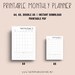 Teacher Monthly Planner Printable, Project Planner, Student Planner ...