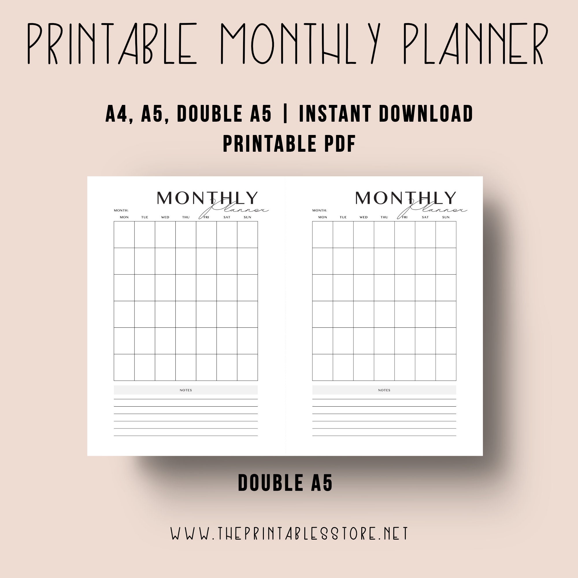Teacher Monthly Planner Printable, Project Planner, Student Planner ...