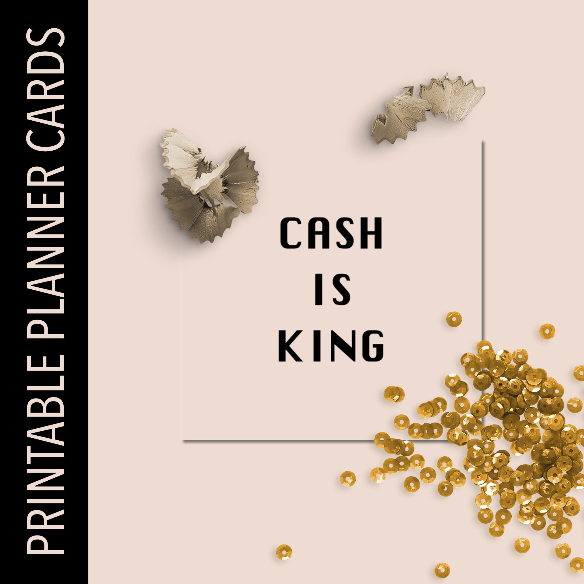 Financial Planner Cards Printable Budget Card No Spend - Etsy