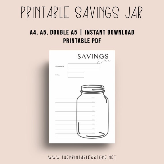 Money Jar Challenge Sheet