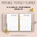 Teacher Monthly Planner Printable, Project Planner, Student Planner ...
