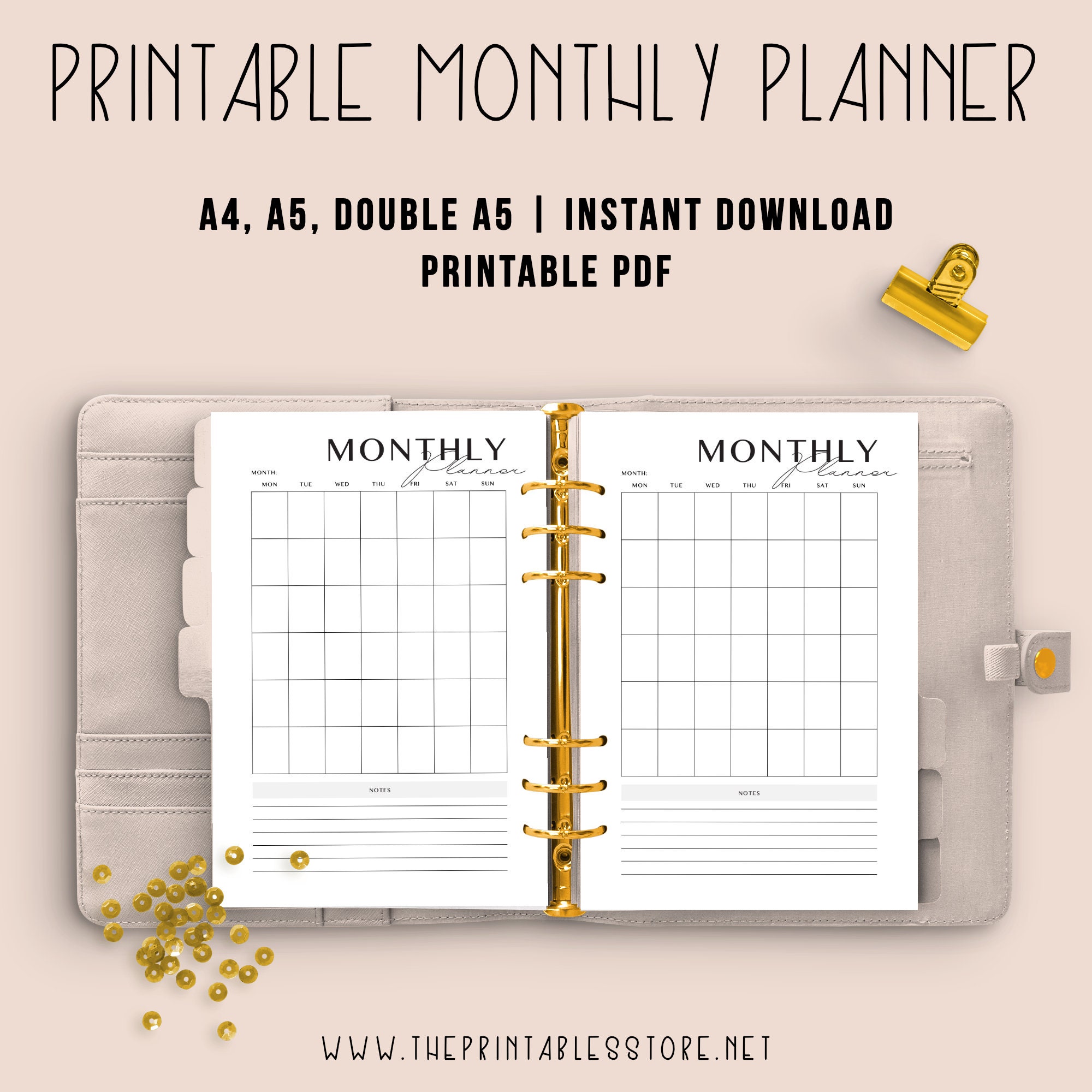 Teacher Monthly Planner Printable, Project Planner, Student Planner ...