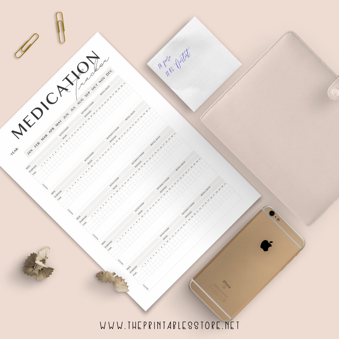 Medication Tracker, Printable Medical Planner, Medicine List, Pill ...