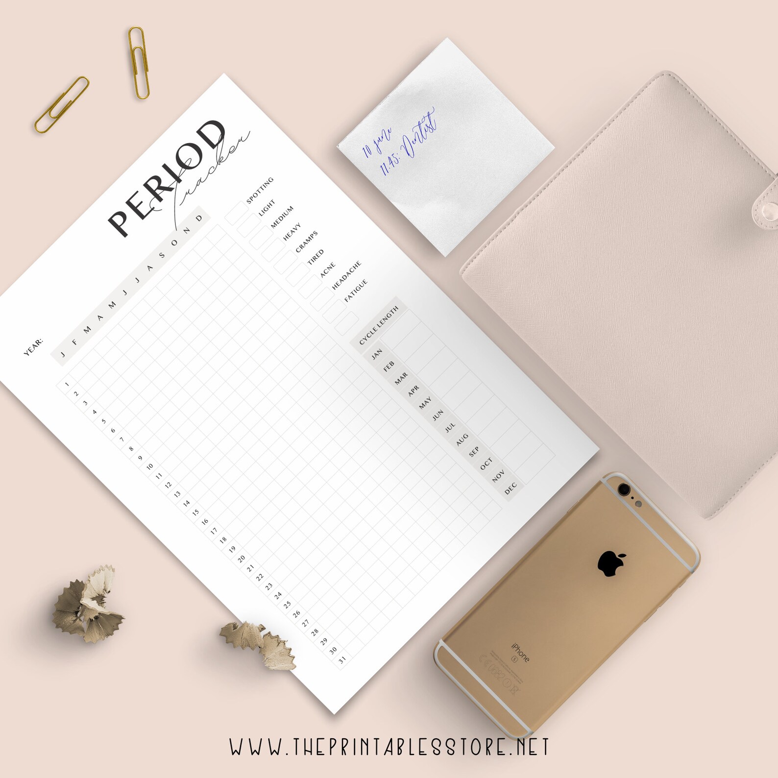 Period Tracker Printable, Menstruations, Period Planner, Ovulation ...