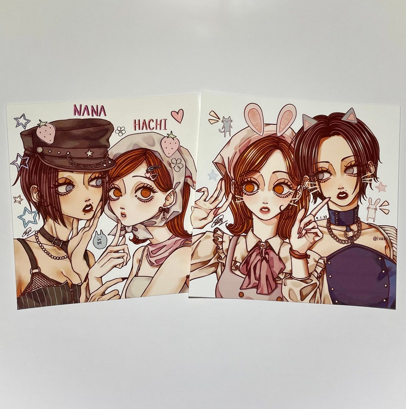 Nana and Hachi Photobooth Theme Matte Anime Art Print - Etsy