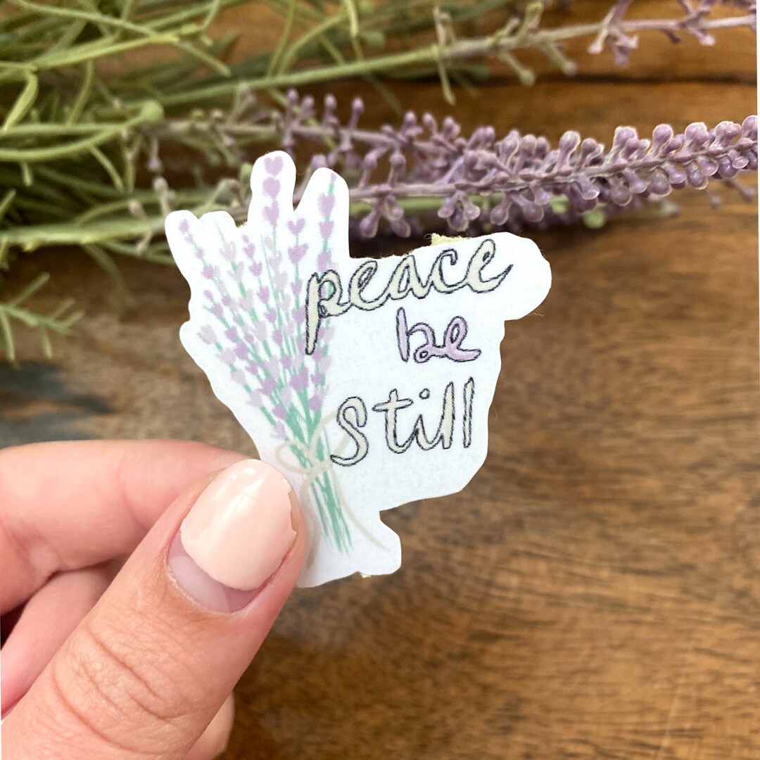 Peace Be Still Sticker | Christian Sticker | Bible Journaling Sticker ...