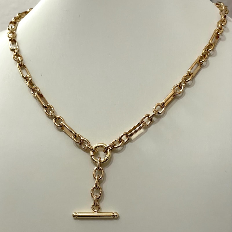 Vintage Gold T Bar Charm - Etsy