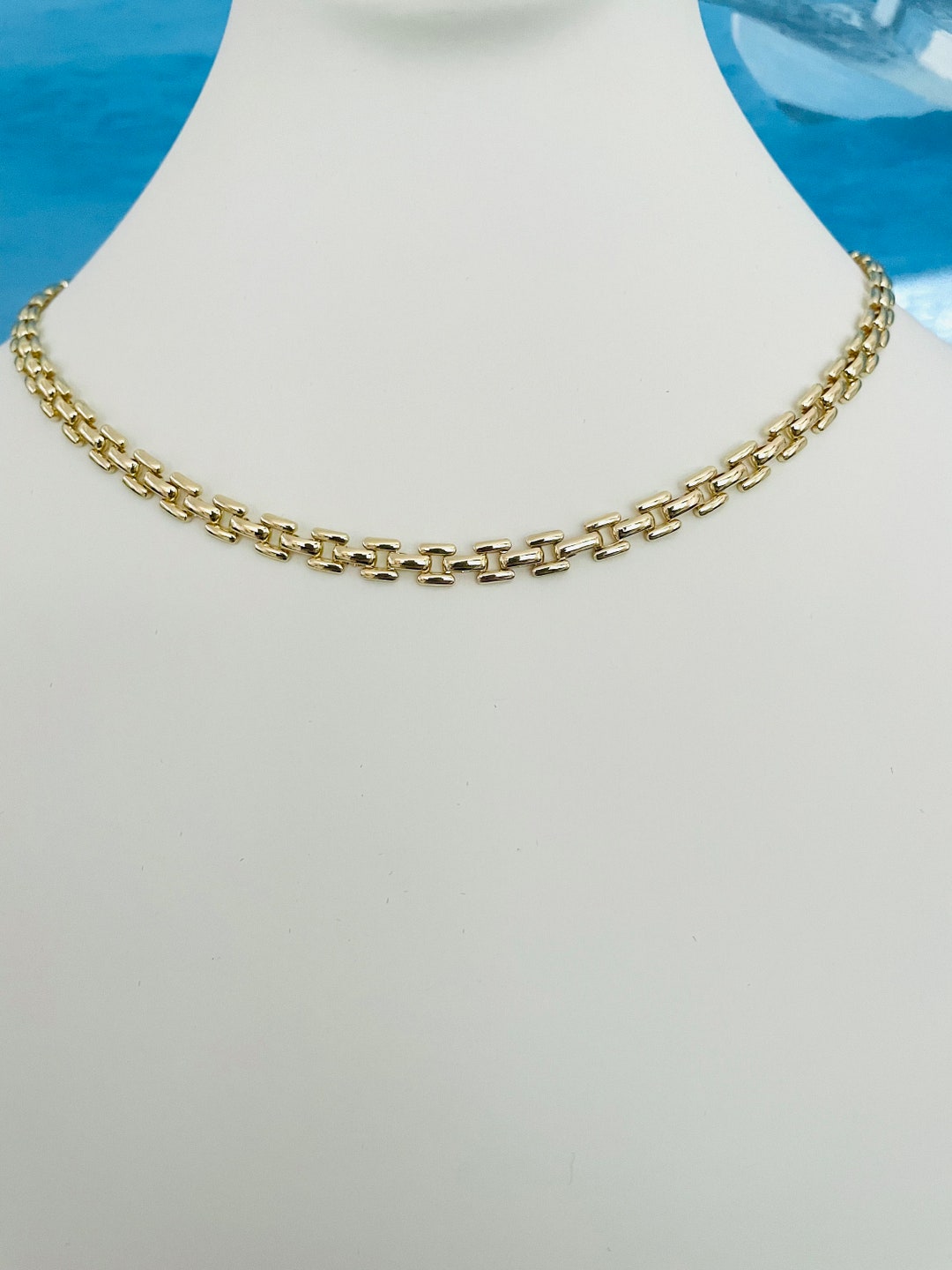 Panther Chain Necklace 14k Gold Filled Minimalist Layering Necklace ...