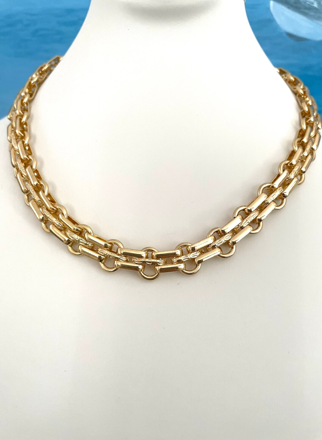 Chunky Link Chain Necklace Layering Chain - Etsy