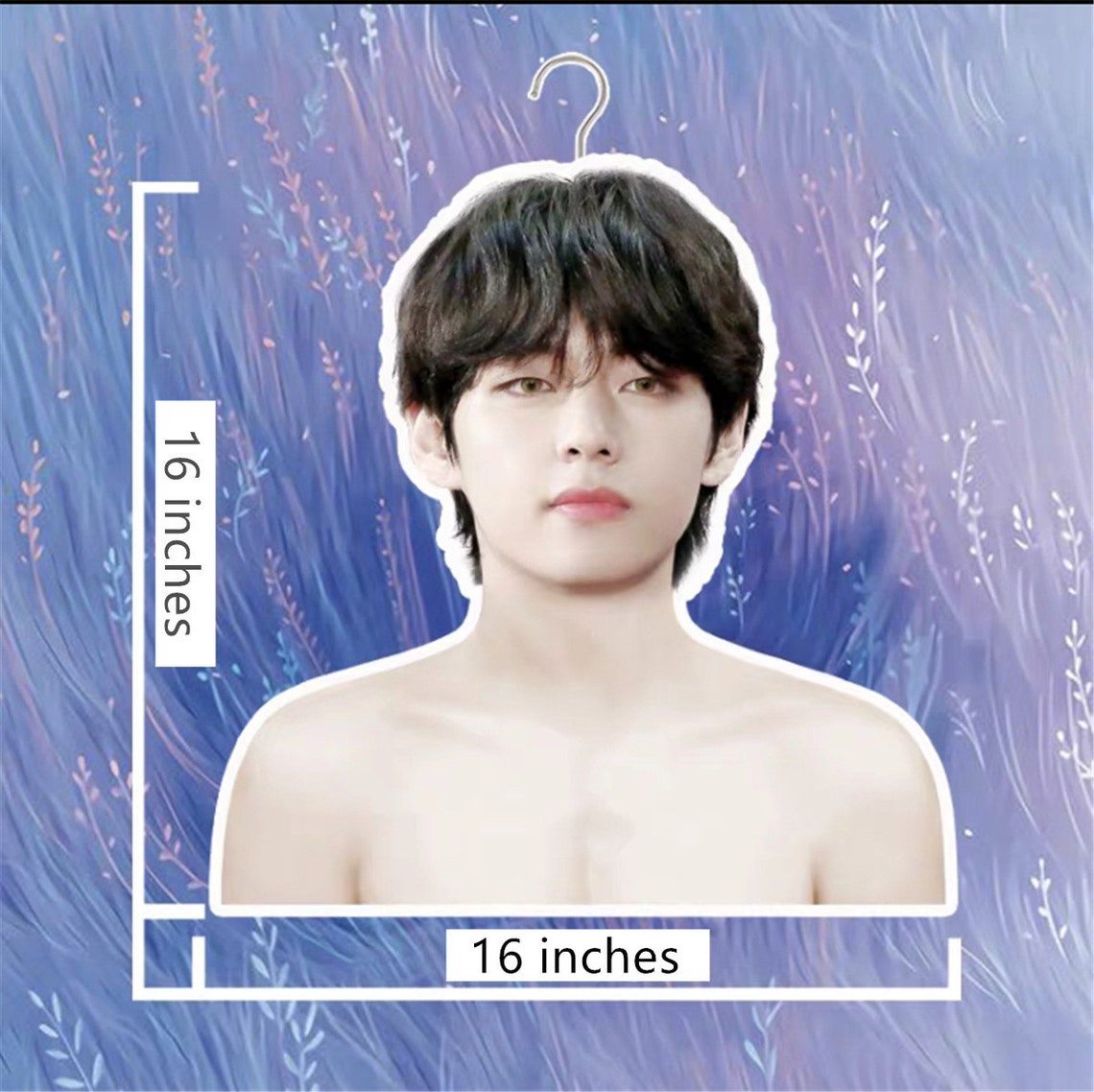 V Bts Army Decor Kim Tae Hyung Clothes Hanger Strong Pvc Etsy