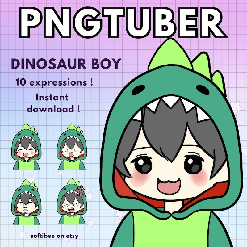 Male Vtuber Models Green Hair - Etsy