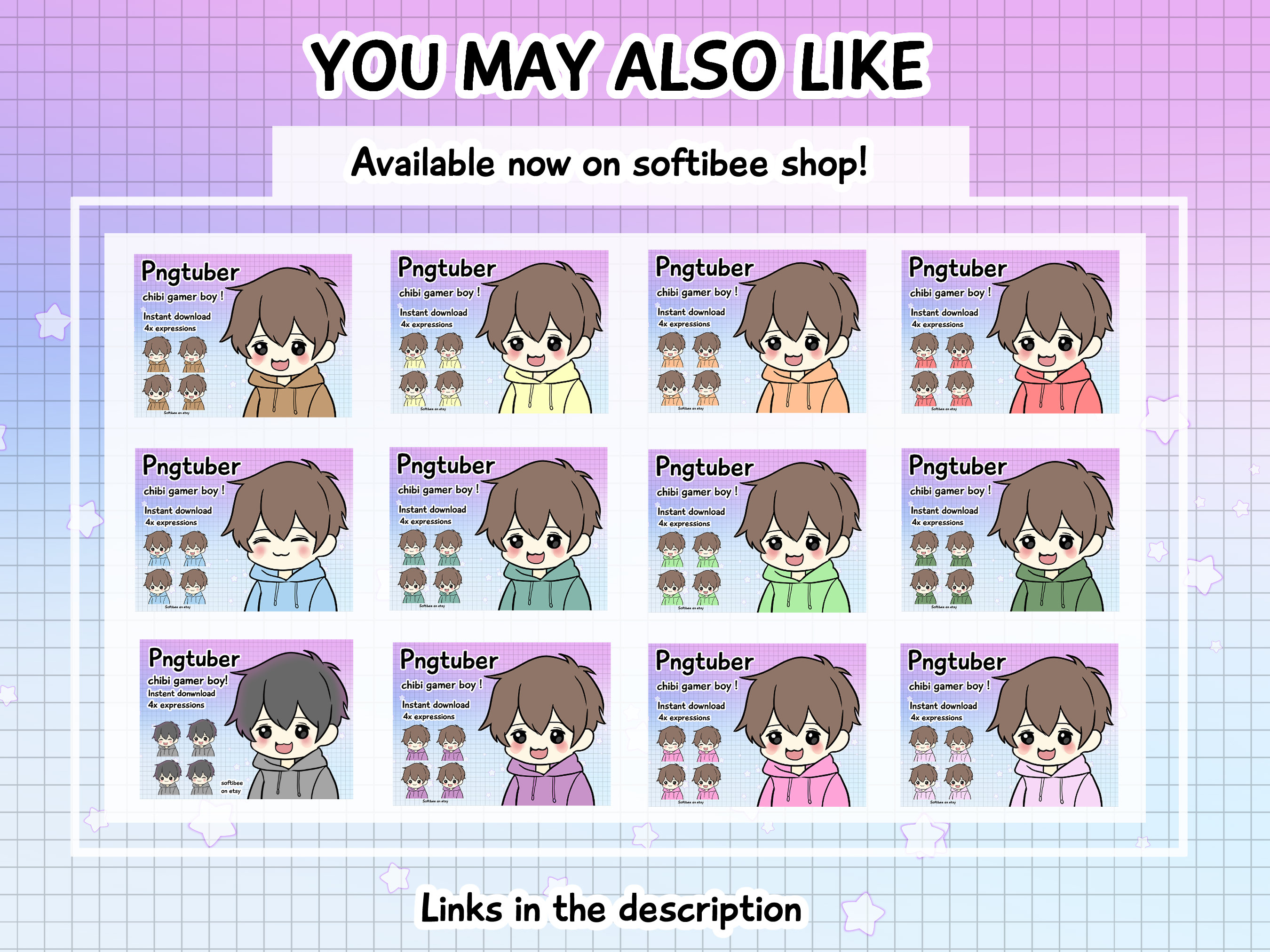 Boy Emotes Twitch MEGA PACK ! X30 Emote Chibi Boy Anime With Brown Hair ...