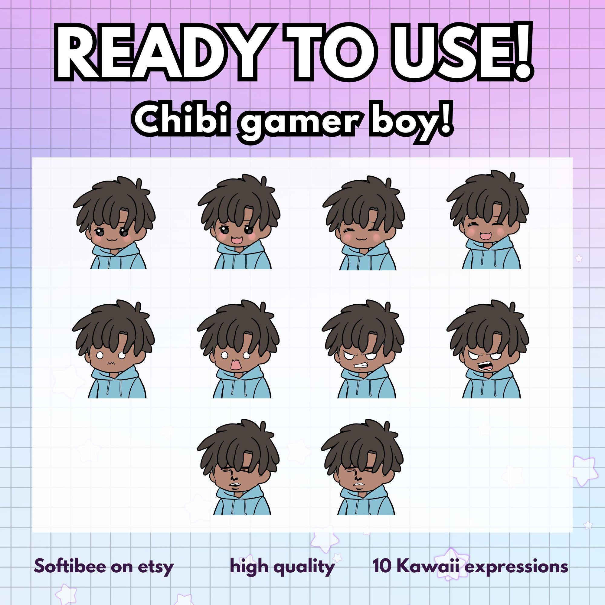 Dark Skin Vtuber Male Model ! 10x Png Tuber Boy Dark Skin Pngtuber ...