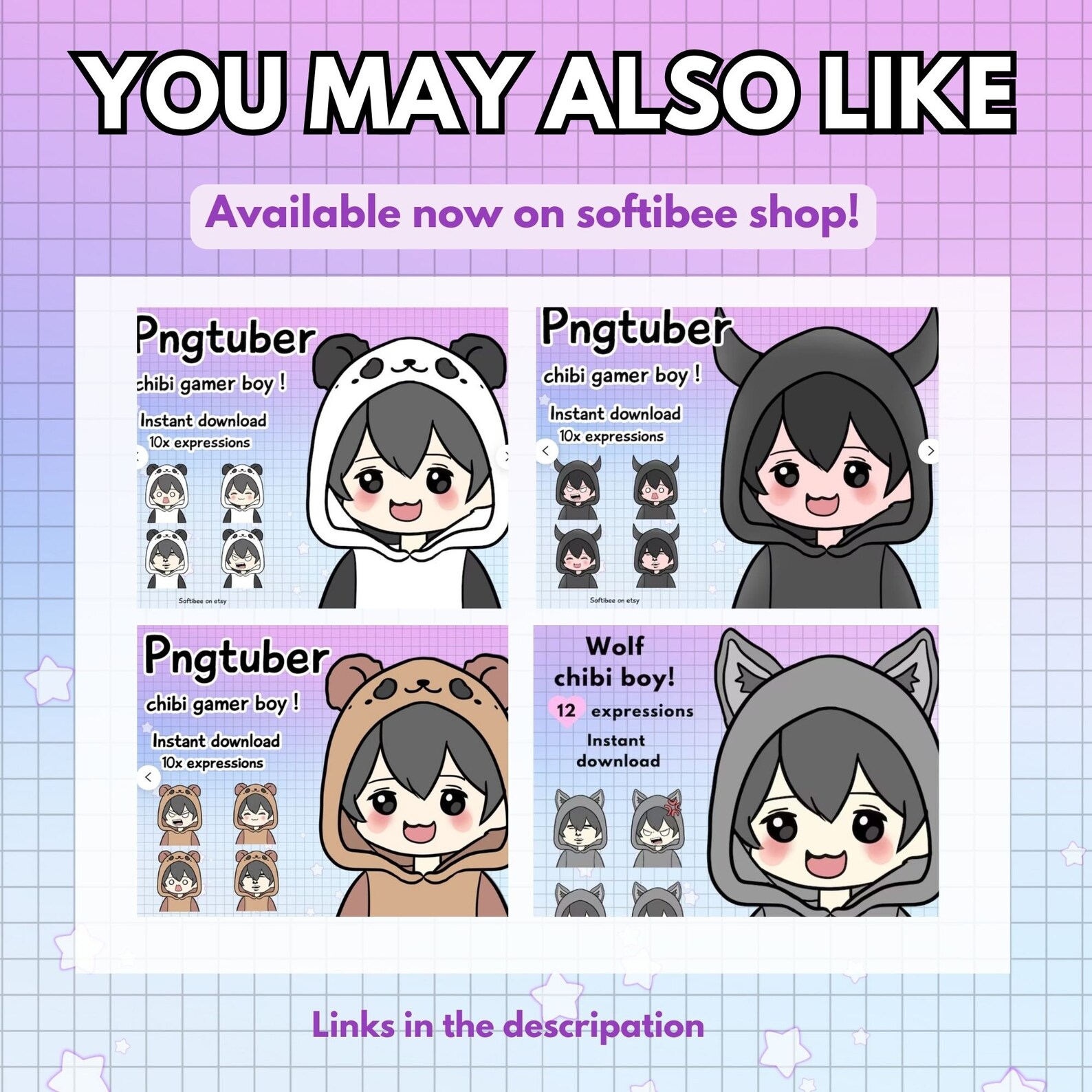 Vtuber Cat Magical Pngtuber Model | 4x Pink Fairy Cat Pngtuber ...