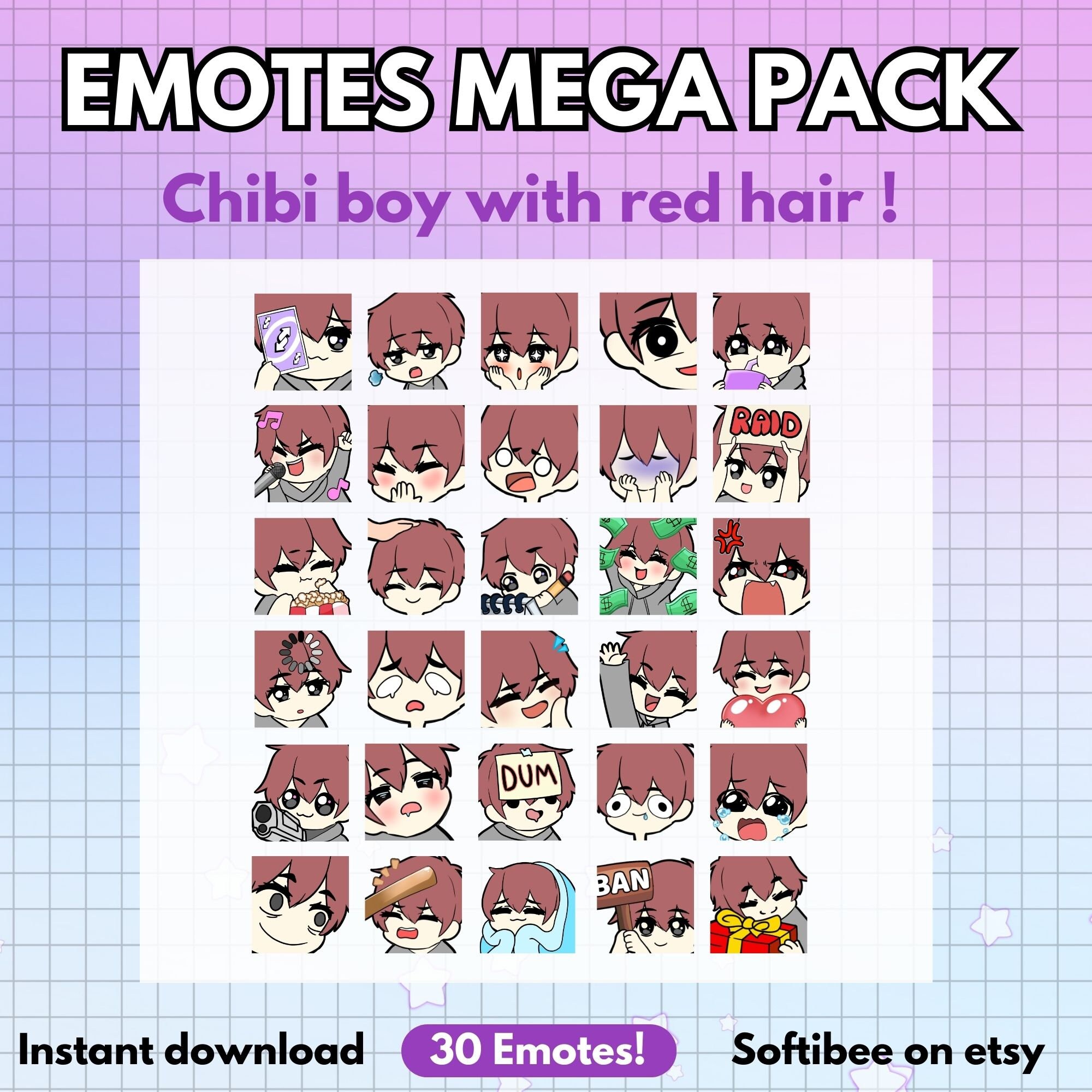 Boy Twitch Emotes 30 Boy Emotes Twitch Emotes Discord - Etsy