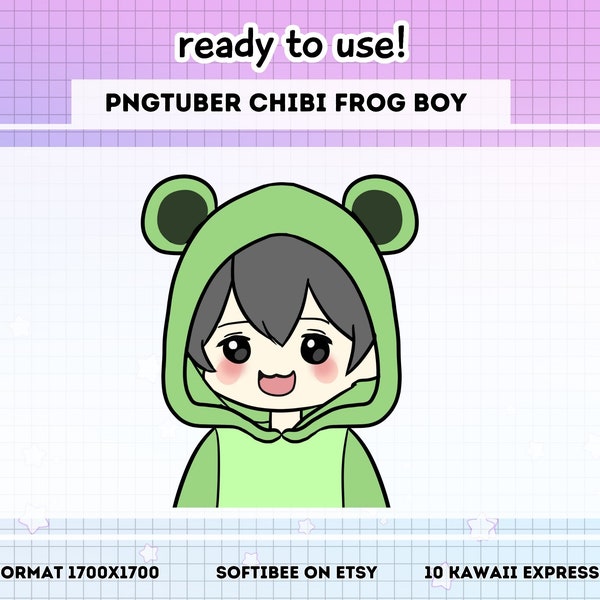 Vtuber Frog - Etsy