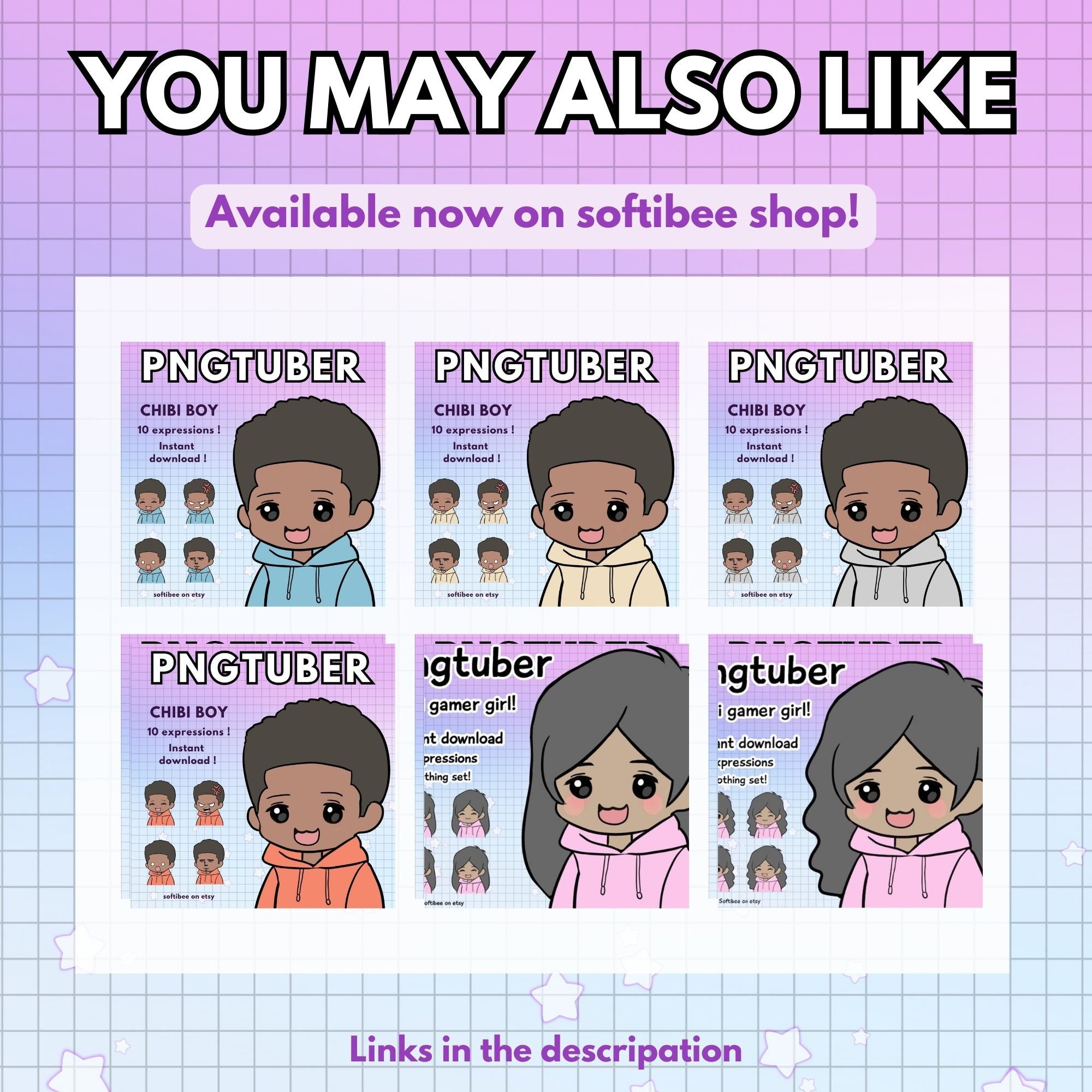 Dark Skin Vtuber Male Model ! 10x Png Tuber Boy Dark Skin Pngtuber ...