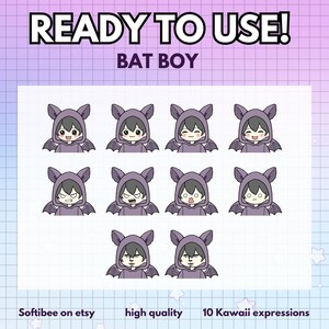 Bat Pngtuber Boy ! X10 V-tuber Premade Png Tuber | Vtuber Male Model ...
