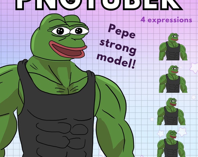 Cute Frog Boy Pngtuber | Kawaii | Ready for Twitch | Vtuber Avatar ...