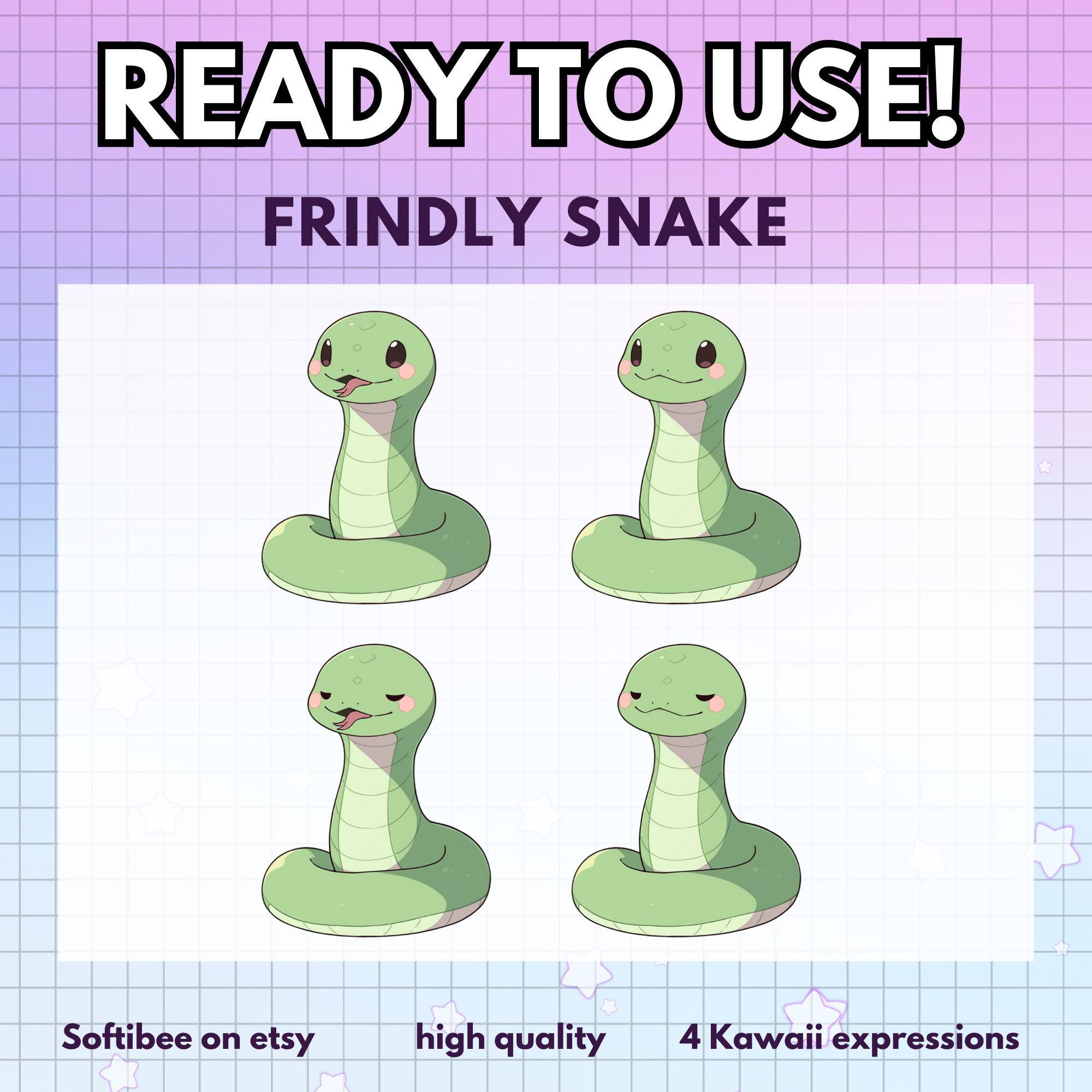 Pngtuber Snake Vtuber Model for Twitch | 4x Reptile Png Tuber Reactive ...