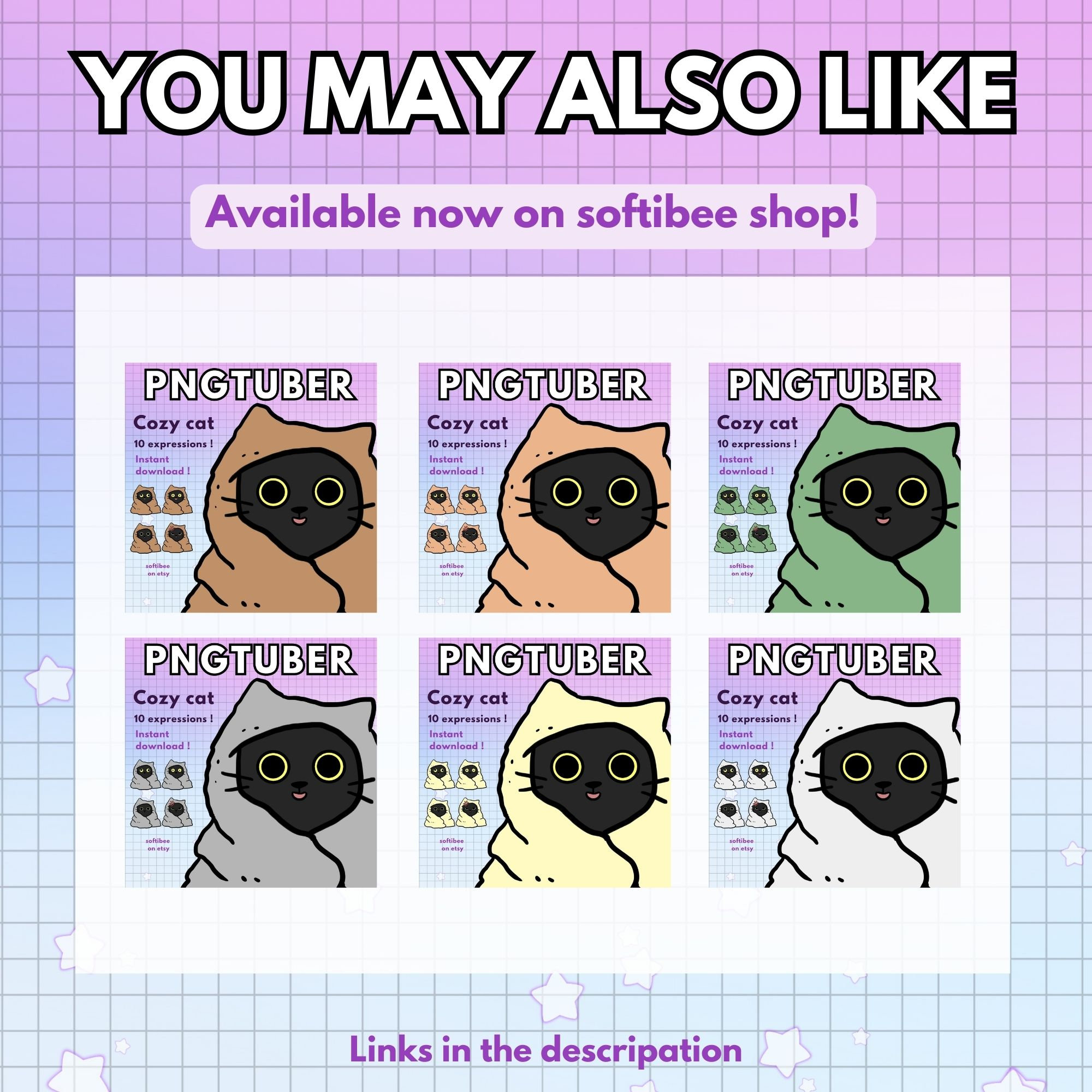 Pngtuber Black Cat Cozy White Blanket 10x Kawaii Png Tuber Kitty for ...