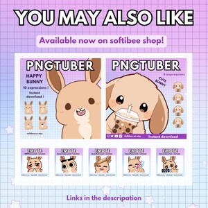 Bunny Chibi Emote Animated Funny Bonk | Rabbit Kawaii Animal Twitch ...
