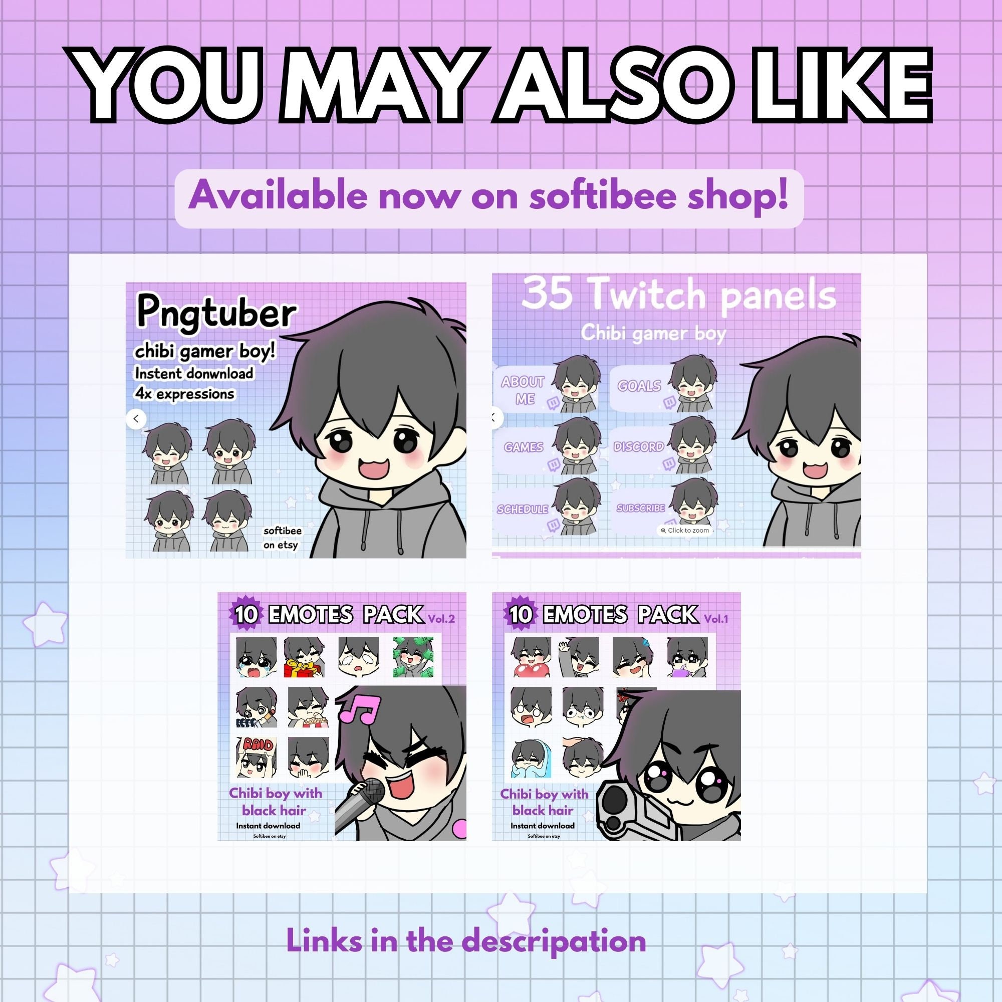 Vtuber Bear Pngtuber Model for Twitch | 10x Brown Png Tuber Reactive ...