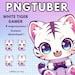 White Tiger Pngtuber Model | 4x Pngtuber Tiger Model Male Chibi Png ...