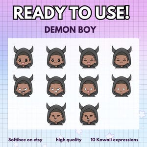 Pngtuber Devil Boy ! X10 Png Tuber Dark Skin Boy Anime Demon Vtuber ...