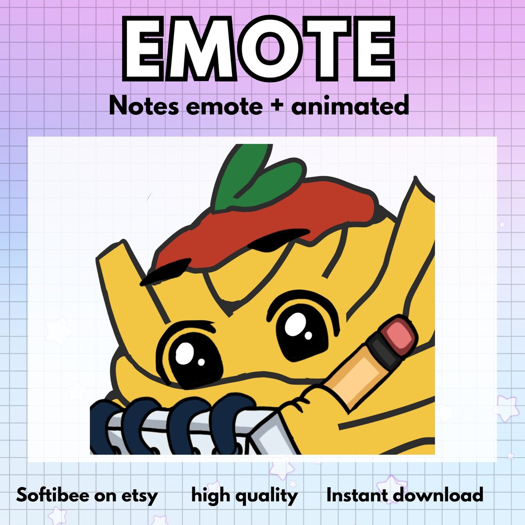 Taking Notes Emote Animated Emote Pasta ! Animated Twitch Emotes Single ...